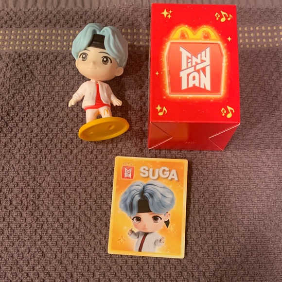 McDonald's | Toys | Bts Mcdonalds Tiny Tan Suga Figure With Blue Hair ...